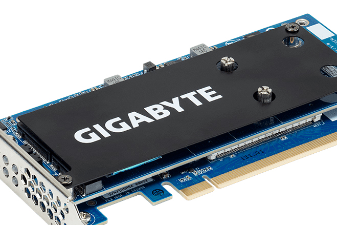 Estas tarjetas PCIe de Gigabyte permite colocar hasta 4 SSD M.2 de alto ...