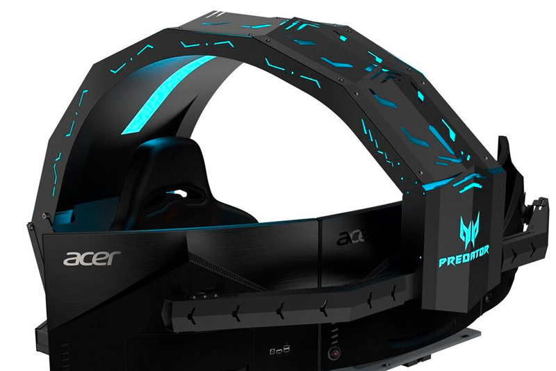 ACER Predator Thronos, una silla gaming motorizada para 3 monitores con ...