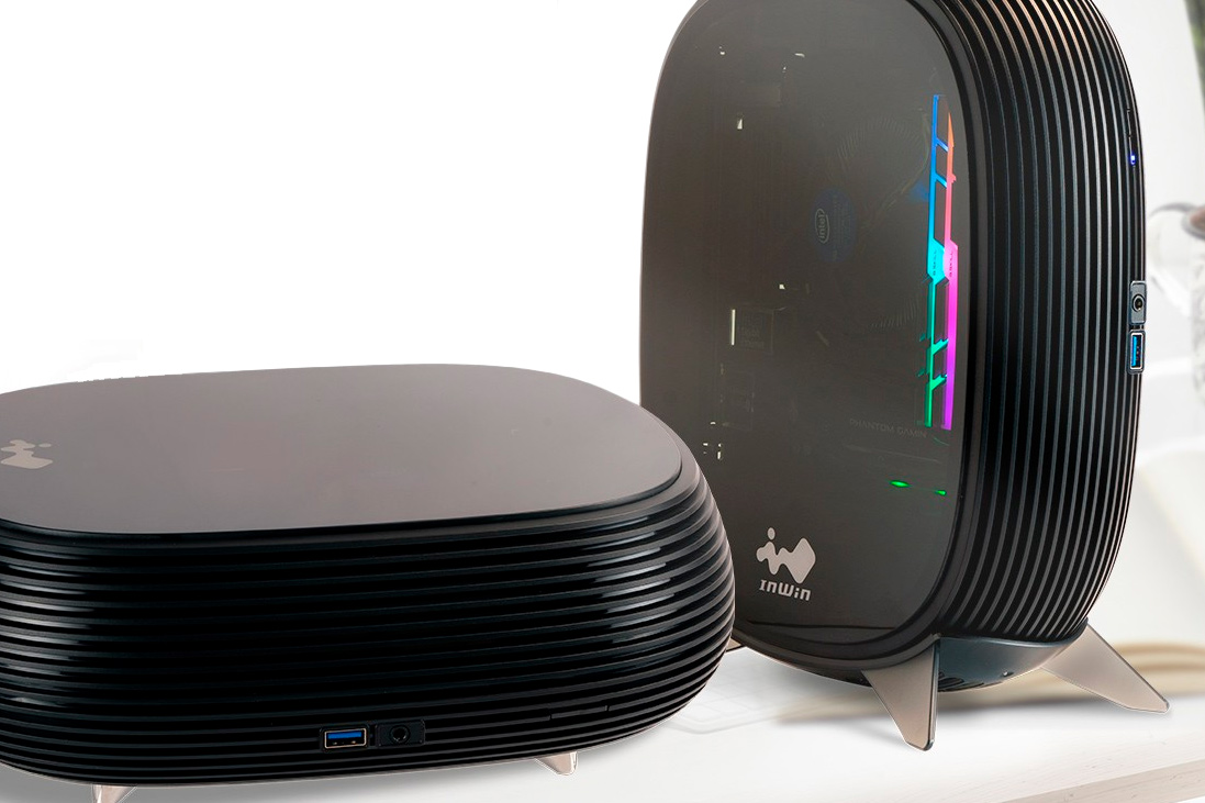 La llamativa torre Mini-ITX In Win B1 incluye su propia fuente de 200W ...